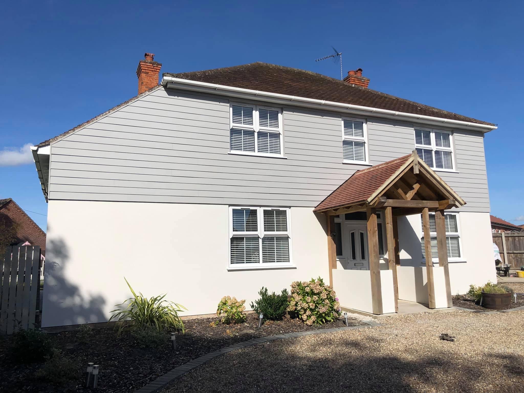 Weber Chalk Applied By Machine - Norfolk Rendering & Plastering